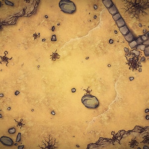 Desert Battle Map, Dnd Battle Map, D&D, Battlemap, Dungeons and Dragons ...