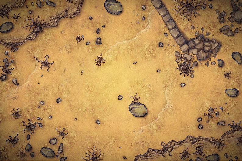 Desert Battle Map, Dnd Battle Map, D&D, Battlemap, Dungeons and Dragons ...