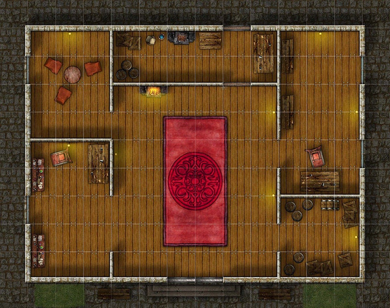 Dungeons and Dragons Hideout / Home Battle Map - Dnd, D&D, 5e, Roll20 ...