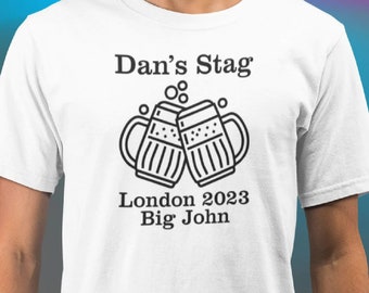 Personalised FACE Stag Do Party T-shirts, It's Game Over, Stag Do Tops ...