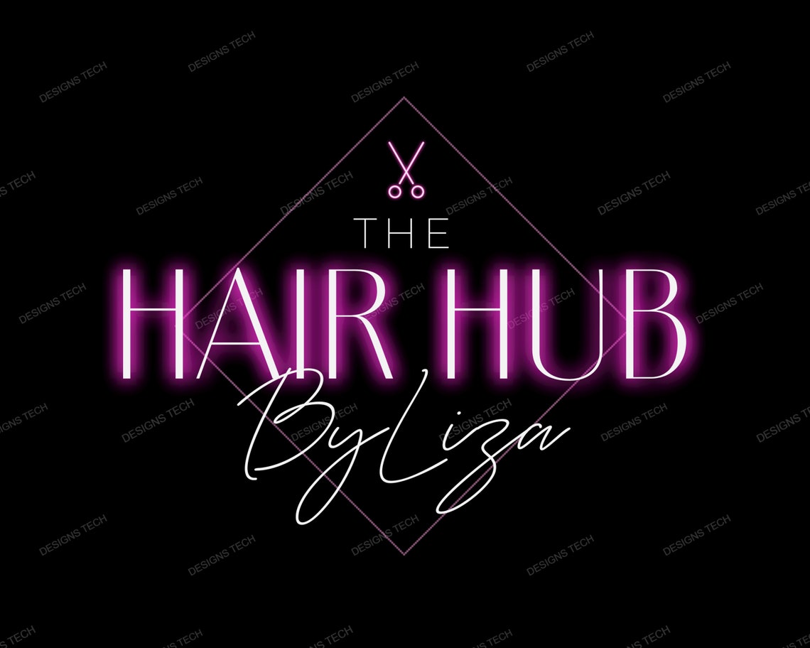 Hair Logo, DIY Logo Design Template, Salon Logo, Makeup Logo, Braids ...