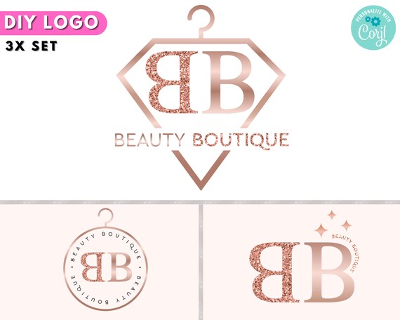 Boutique Logo DIY Logo Design Template Fashion Logo | Etsy