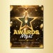 Awards Night Flyer DIY Flyer Template Design Business Event - Etsy