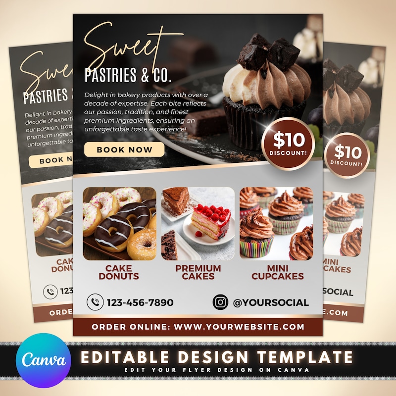 Bakery Business Flyer - Etsy