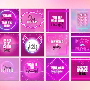 Girl Boss Social Media Post Template Bundle, DIY Flyer Design ...