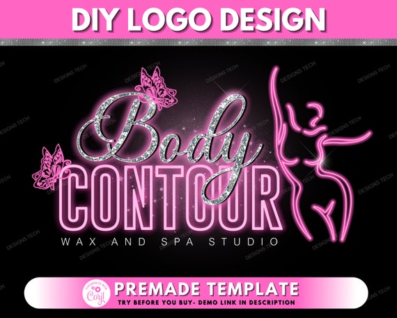 Body Contour Logo DIY Logo Design Body Contouring Logo Body - Etsy
