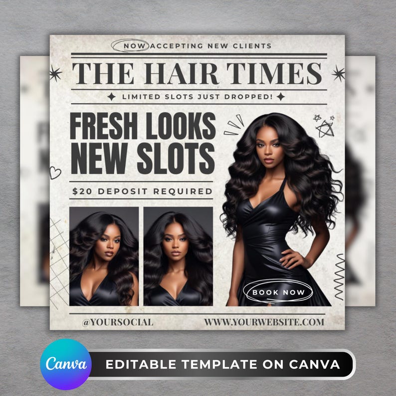 New Clients Booking Flyer, DIY Flyer Template Design, Now Accepting New ...