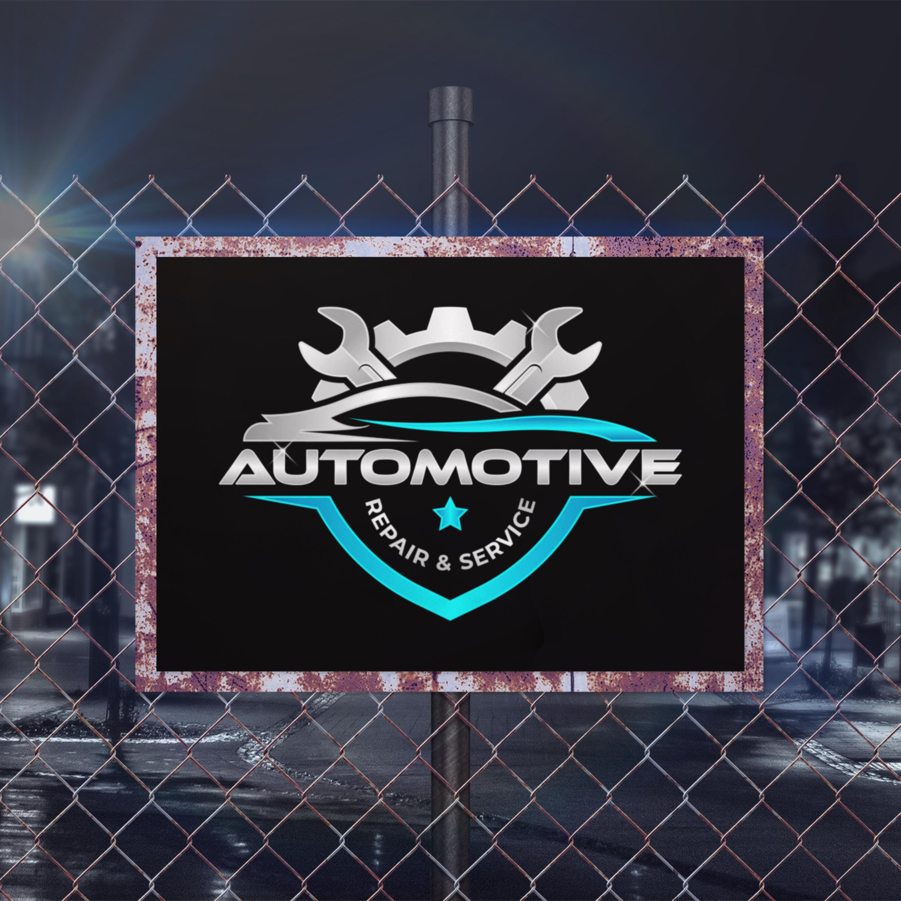 Automotive Logo, DIY Logo Design Template, Blue Car Repair & Service ...