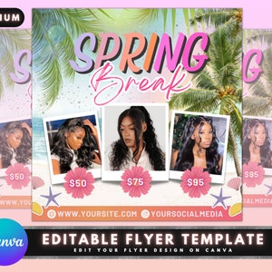 Spring Break Sale Flyer, DIY Flyer Template Design, Spring Flyer ...
