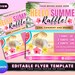 Summer Season Giveaway Flyer, DIY Flyer Template Design, Hair Raffle ...