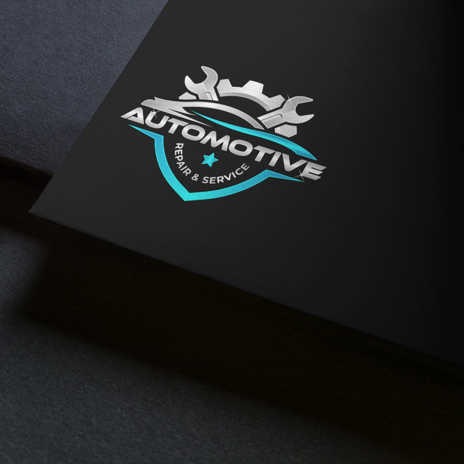 Automotive Logo, DIY Logo Design Template, Blue Car Repair & Service ...