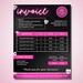 Beauty Business Invoice, DIY Invoice Template Design, Sales Invoice ...