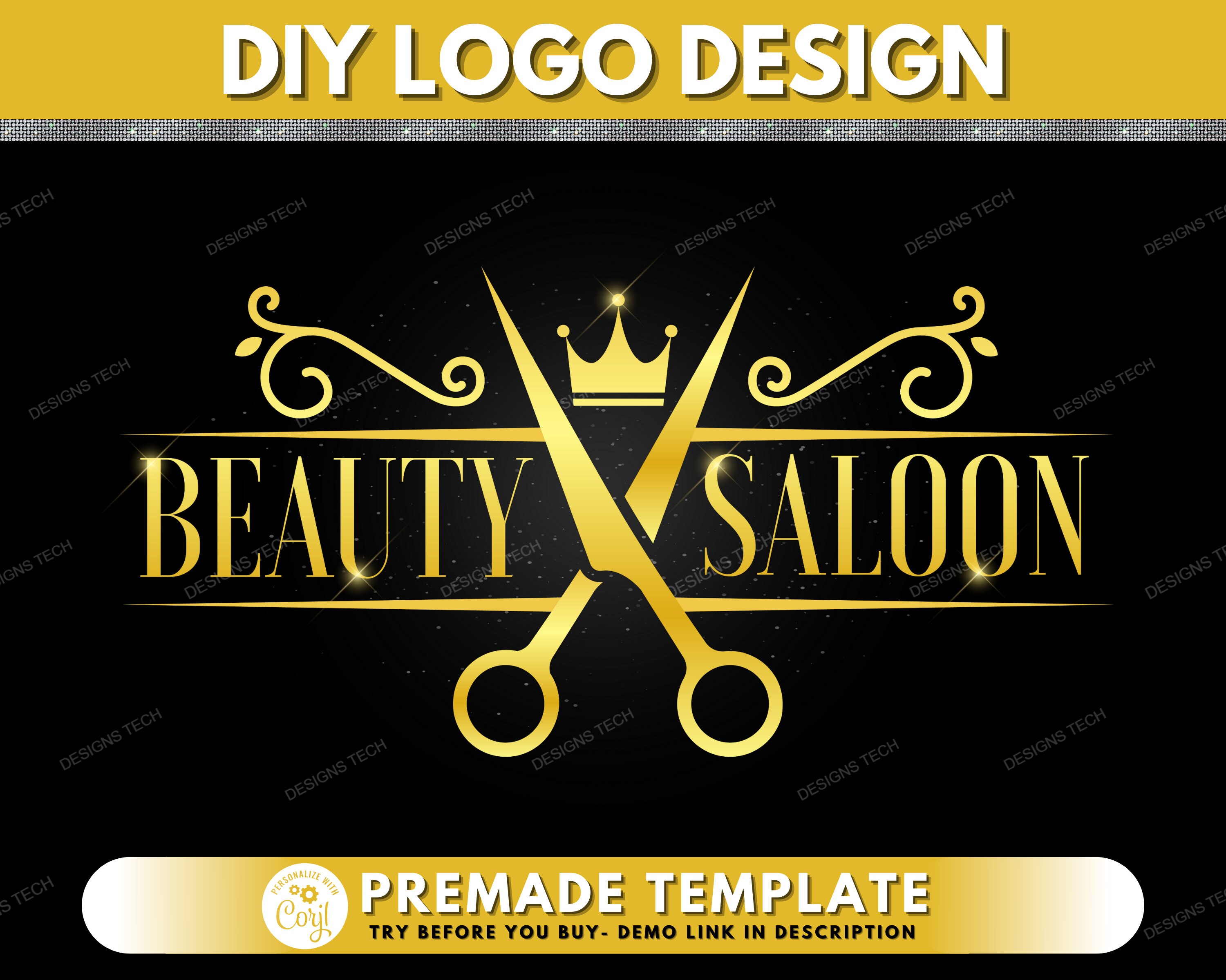 Unisex Salon Logos Beauty Salon Logo Vector & Photo (Free Trial)