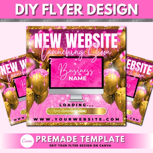 Website Launch Flyer DIY Opening New Website Coming Soon - Etsy
