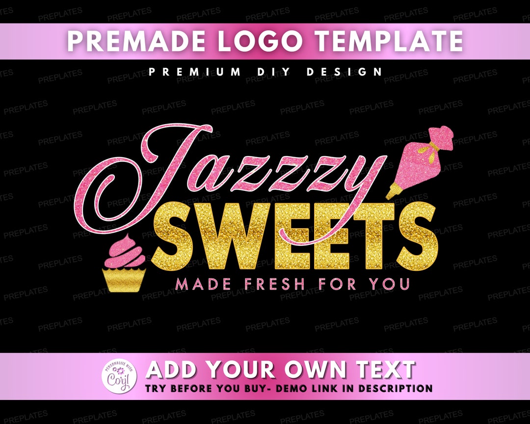 DIY Bakery Logo, Edit Yourself Baking Logo Design, Cake Logo, Pastry ...