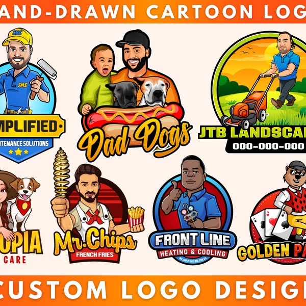 Cartoon Logo - Etsy