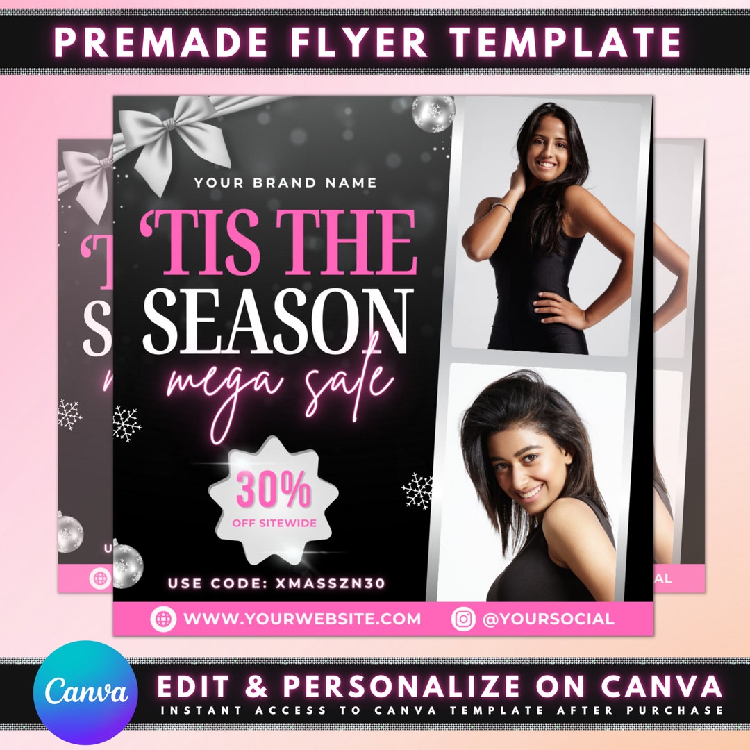 December Sale Flyer, DIY Flyer Template Design, December Deals Flyer ...