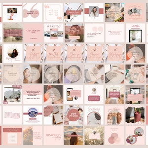 Social Media Posts, DIY Flyer Design, Modern Rose Gold Post Bundle ...
