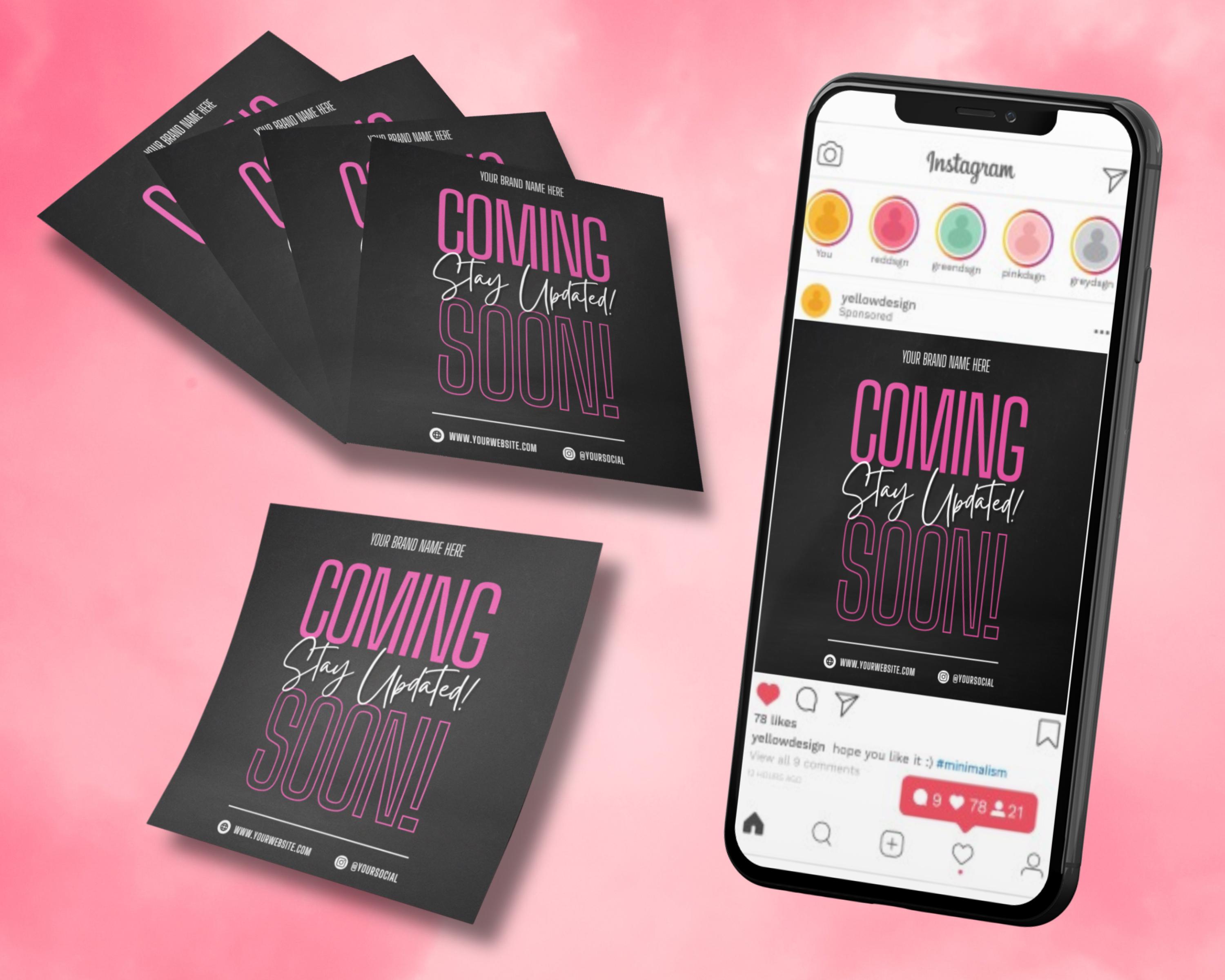 Coming Soon Flyer, DIY Flyer Template Design, New Business Flyer, New ...