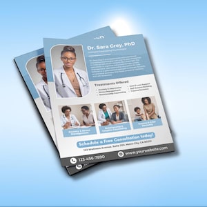 Counseling Flyer, DIY Flyer Template Design, Therapy Flyer ...
