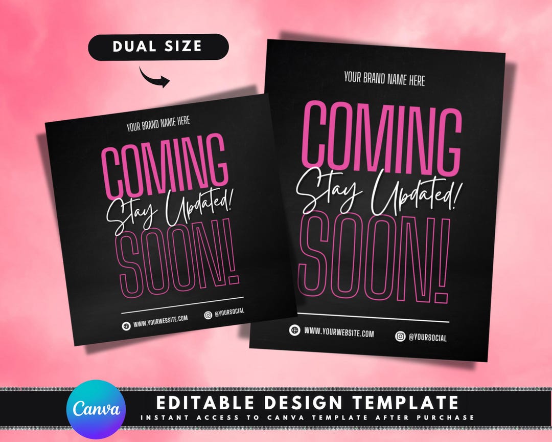 Coming Soon Flyer, DIY Flyer Template Design, New Business Flyer, New ...