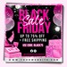 Black Friday Sale Flyer, DIY Flyer Design Template, Pink Friday Sale ...