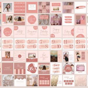 Social Media Posts, DIY Flyer Design, Modern Rose Gold Post Bundle ...