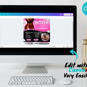 Body Contour Flyer, DIY Flyer Template Design, Body Contouring Training ...