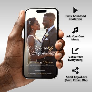 Animated Wedding Invitation, DIY Template Design, Wedding Video ...