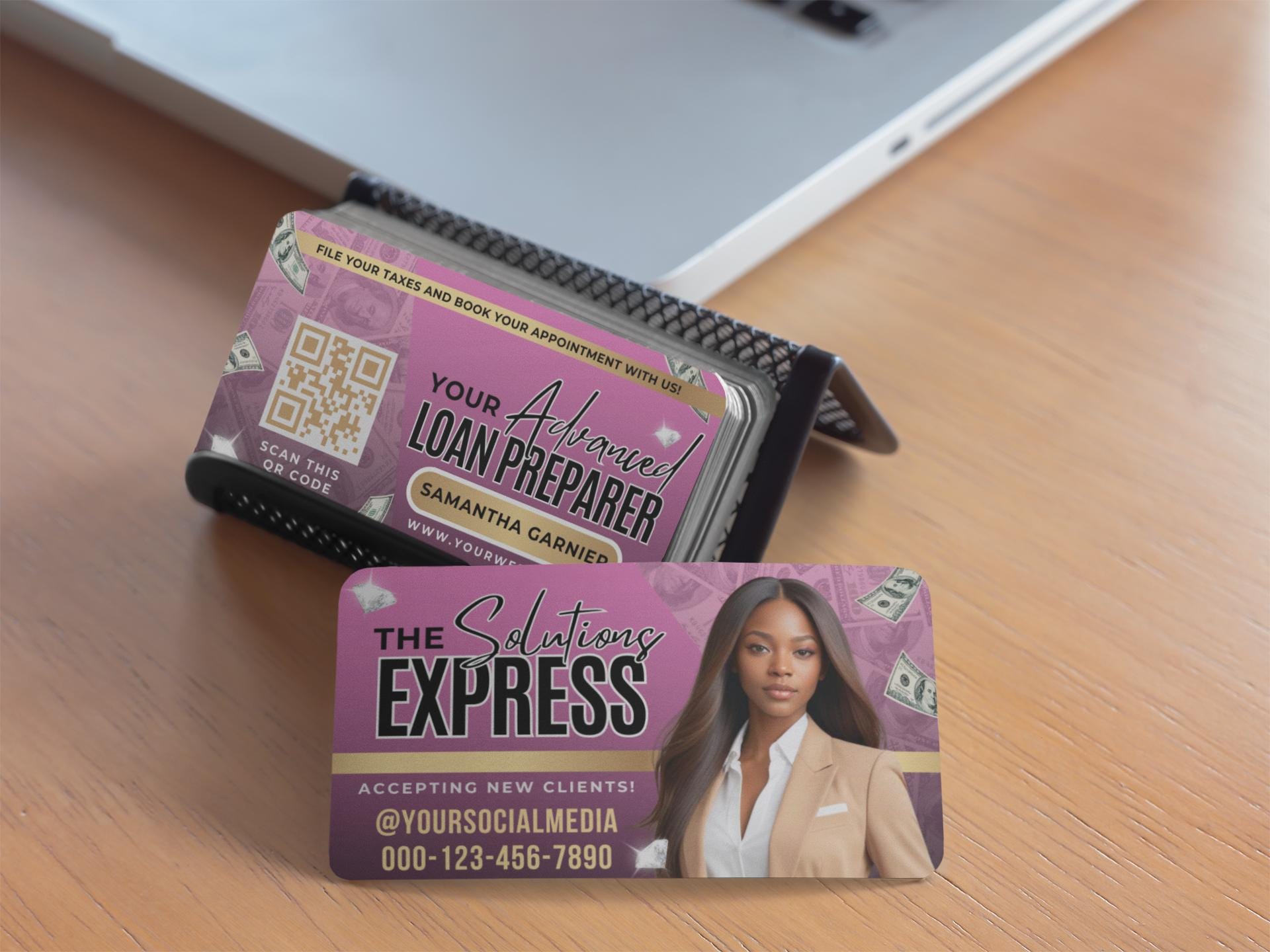 Tax Professional Credit Card Business Cards, DIY Card Template Design ...