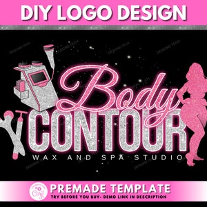 Body Contour Logo, DIY Logo Design Template, Body Contouring Logo, Body ...