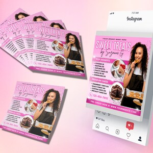 Bake Shop Flyer, DIY Flyer Template Design, Bakery Flyer, Freshly Baked ...