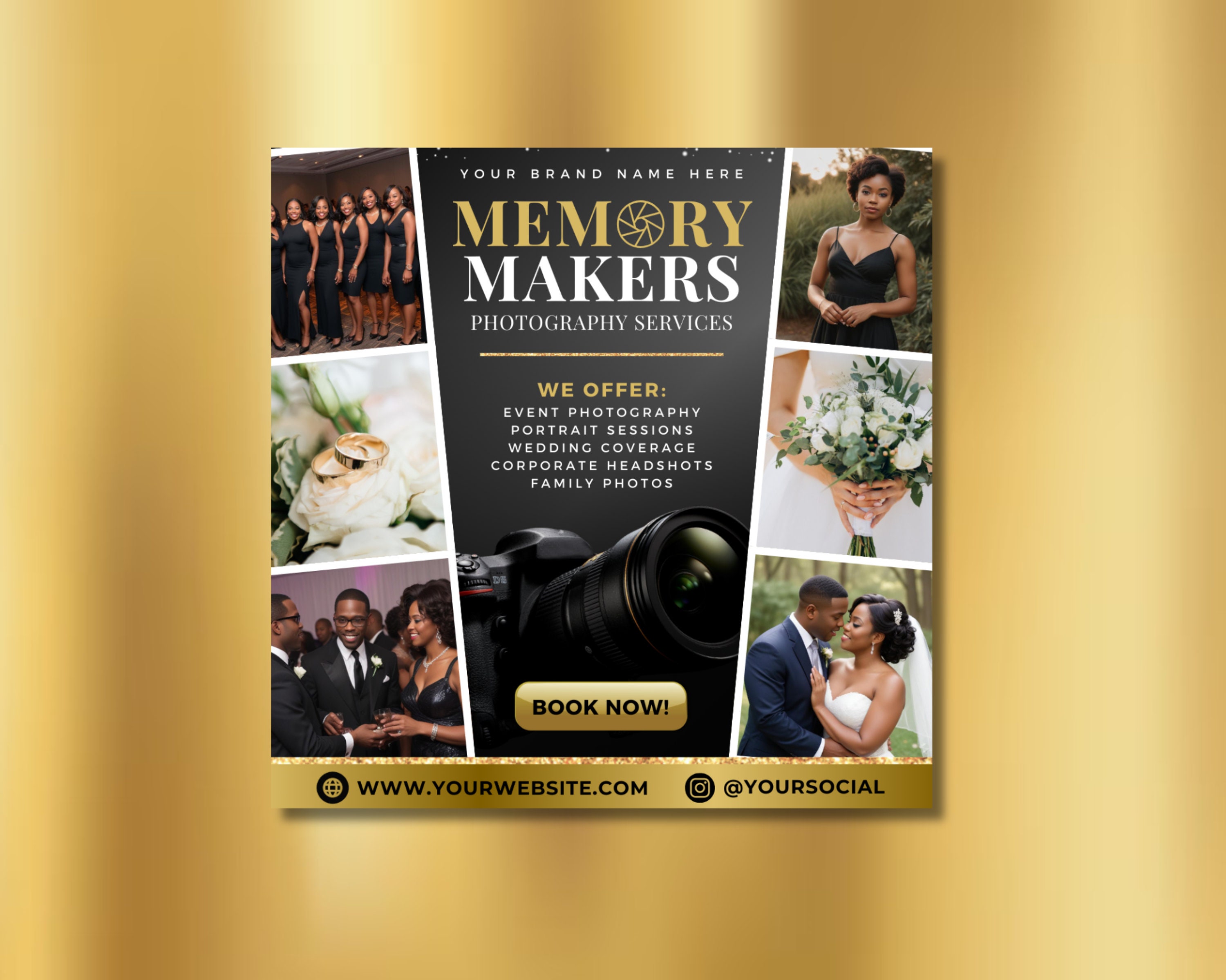 Photography Services Flyer, DIY Flyer Template Design, Professional ...
