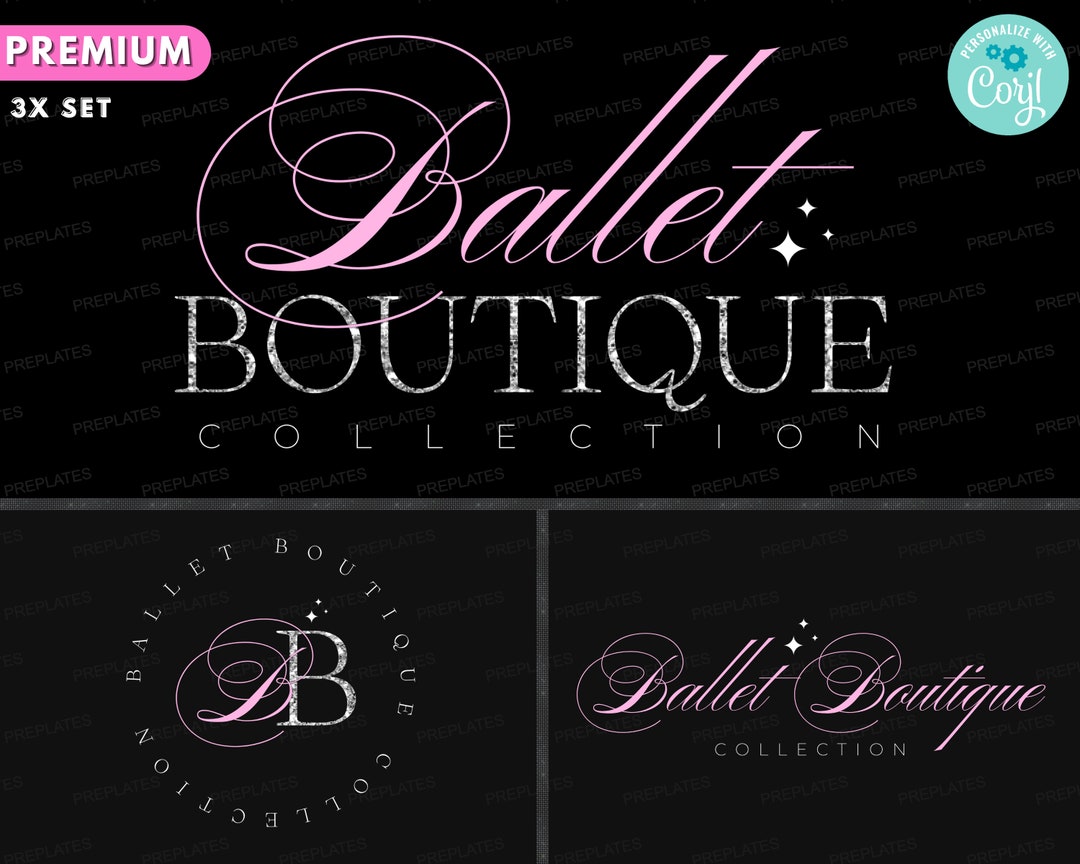 Boutique Logo, DIY Logo Design Template, Fashion Logo, Text Based Logo ...
