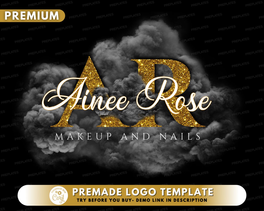 Beauty Logo, DIY Logo Design Template, Smoke Logo, Nail Boutique Logo ...