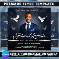 Memorial Flyer | Funeral Flyer | Memorial Flyer | RIP Template ...