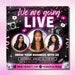 Going Live Flyer, DIY Flyer Template Design, Livestream Flyer, Client ...