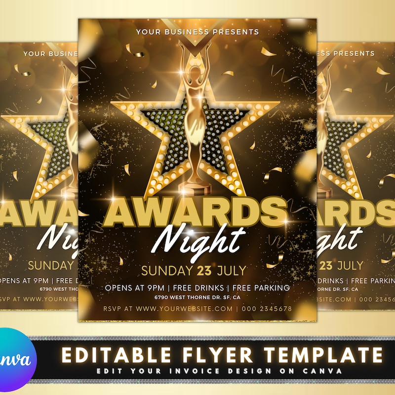 Award Show Flyers - Etsy