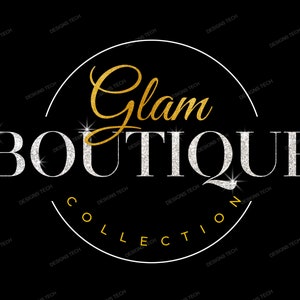 Boutique Logo, DIY Gold Logo Design Template, Hair Logo, Fashion Logo ...