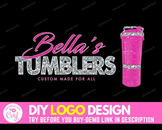 DIY Tumbler Logo Edit Yourself Crafting Logo Tumbler - Etsy