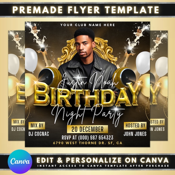 Men Birthday Invite - Etsy