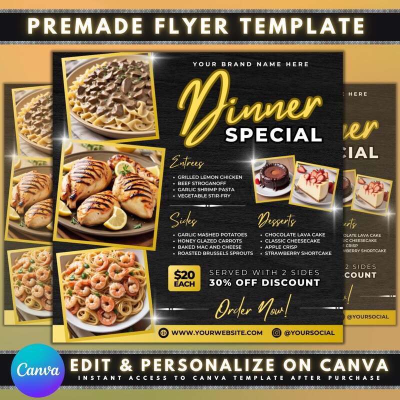 Pop up Restaurants Menu - Etsy