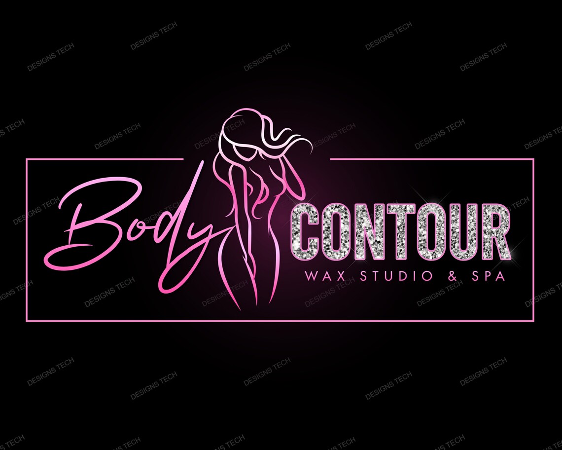 Body Contour Logo, DIY Logo Design Template, Body Sculpting Logo, Body ...