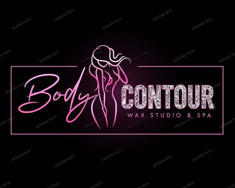 Body Contour Logo DIY Logo Design Template Body Sculpting - Etsy