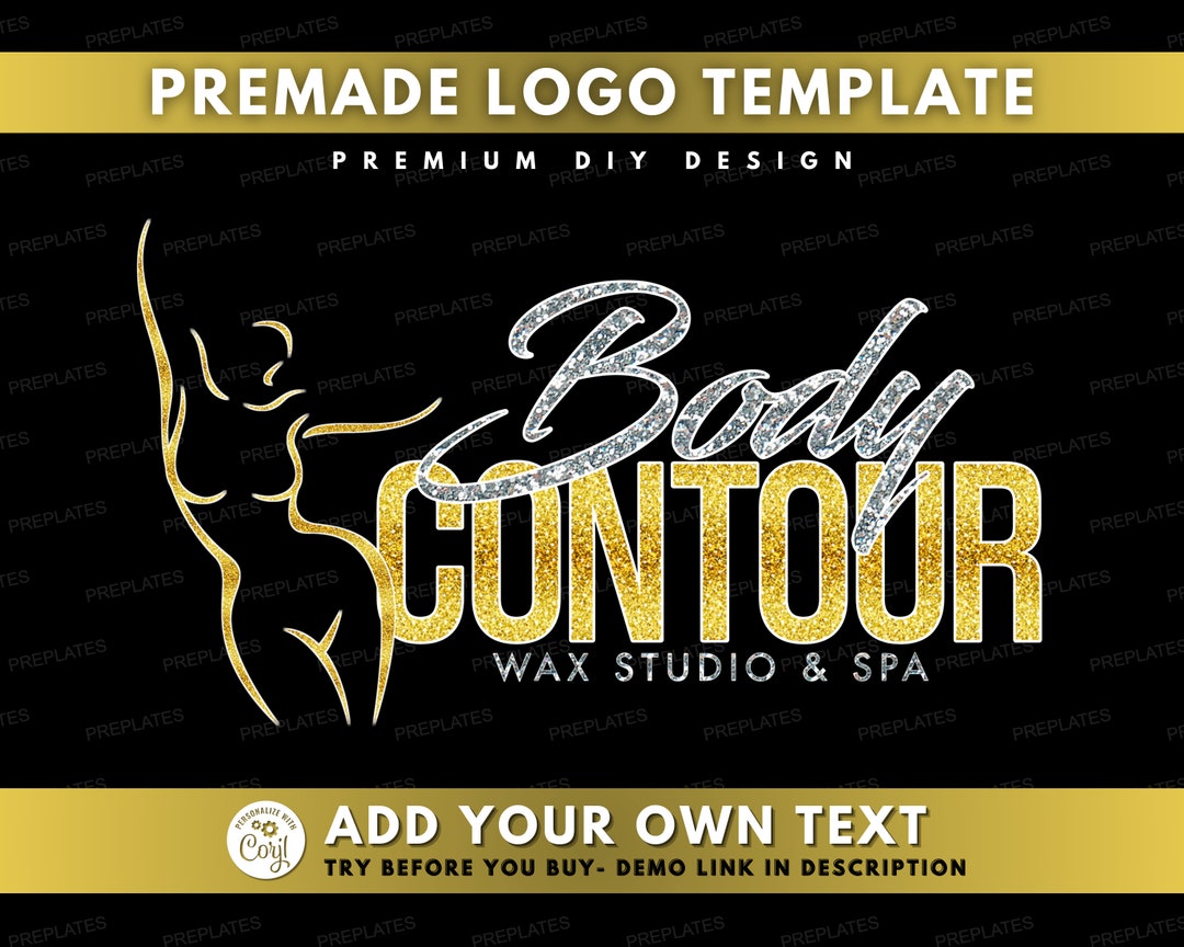 DIY Body Sculpting Logo, Edit Yourself Spa Logo Design, Body Contouring ...