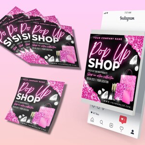 Pop up Shop Event Flyer, DIY Flyer Template Design, Shop Now Flyer, Sip ...