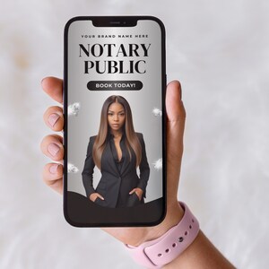 Animated Notary Public Services, DIY Template Design, Notary Signing ...