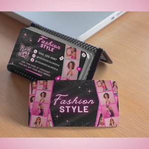 Fashion Style Business Cards, DIY Marketing Cards Template Design ...