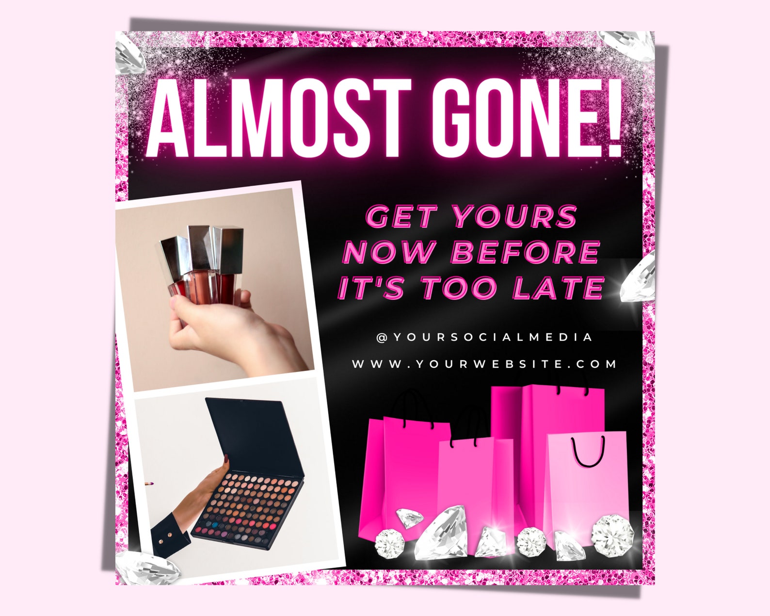 Almost Gone Flyer, DIY Flyer Template Design, Sale Flyer, Get Now Flyer ...