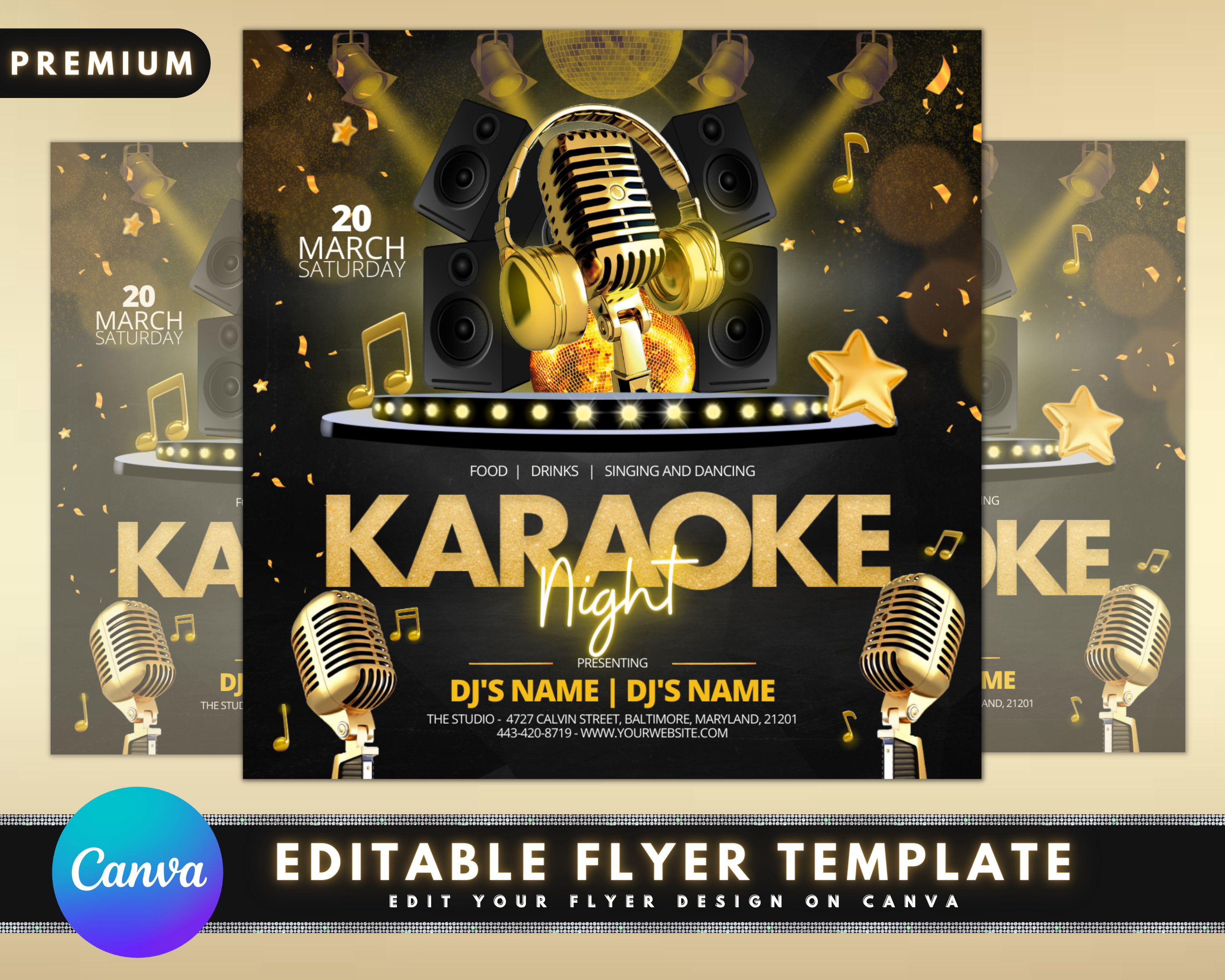 Karaoke Night Flyer Template